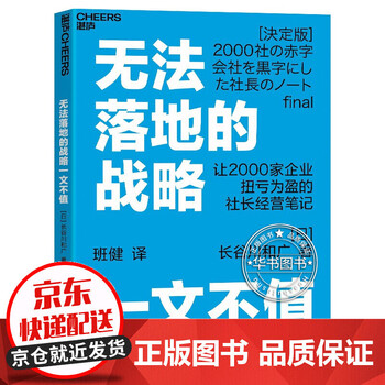 无法落地的战略一文不值 正版