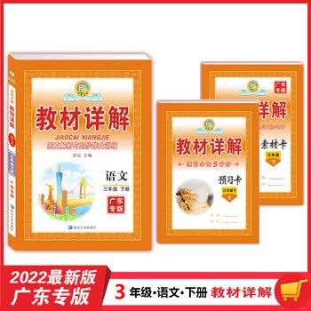广州发货~广东专版2022春新版名师点睛教材详解小学语文三年级下册人教RJ