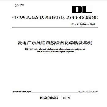 DL/T 2028—2019 发电厂水处理用膜设备化学清洗导则