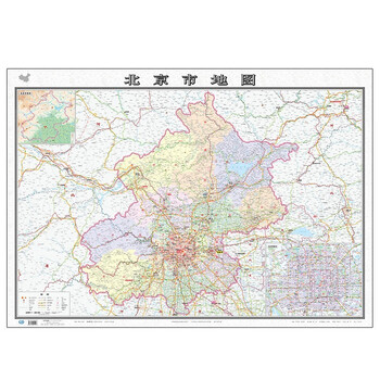 2022年 中国分省地图 107*76厘米 无折痕版 覆膜防水墙贴挂图 北京地图