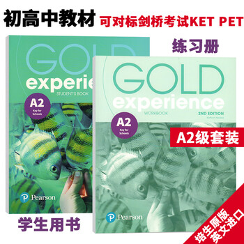 培生初高中教材Gold Experience 2E第二版 剑桥考试  学生用书&练习册套装A2级