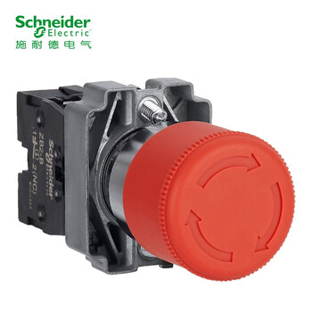 【施耐德电气按钮 XB2BA11C 平头按钮】施耐德急停按钮开关 XB2B 红色 金属 按钮 XB2BS442C 30mm锁扣式蘑菇头急停按钮 ...