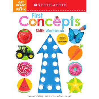 Scholastic Early Learners: Get Ready For Pre-K Skills Workbook: First Concepts  英文原版 进口故事书