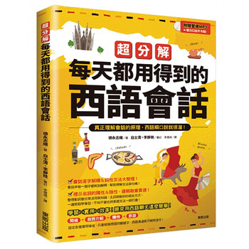 现货台版 分解每天都用得到的西语会话(双速MP3) 问候自我介绍购物旅游情境会话简单快