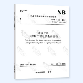 NB/T 10131-2019 水电工程水库区工程地质勘察规程