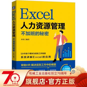 官网正版 Excel人力资源管理 不加班的秘密 齐涛 员工信息 招聘 考勤 绩效 薪酬 培训 HR