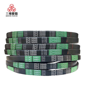【三维SPC系列】三维（THREEV）动力传动橡胶工业皮带 高速防滑窄型包布V带SPC型三角带 SPC4000【行情 报价 价格 评测】-京东
