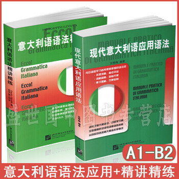 意大利语语法精讲精练+现代意大利语应用语法 意大利语语法习题测试题 速成意大利语 意大利语语法基础