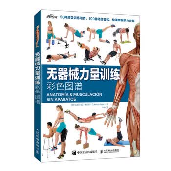 无器械力量训练彩色图谱 健身书籍 拉伸训练彩色图谱 作者新作 减脂减肥教程 肌肉训练无器