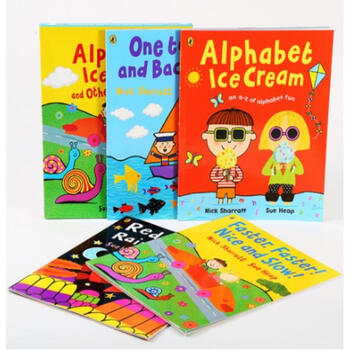 吴敏兰推荐 Alphabet Ice Cream and Other Rhymes低幼认知套装 4册