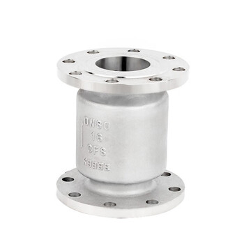 304不锈钢法兰立式止回阀H42W-16P竖直垂直安装专用单向阀逆止阀 304 DN15 （长度80MM）【图片 价格 品牌 报价】-京东