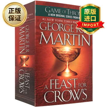 冰与火之歌4 群鸦的盛宴 英文原版小说 A Feast for Crows 全英文版 A Song of Ice and Fire 乔治马丁 HBO美剧原著 进口英语书籍