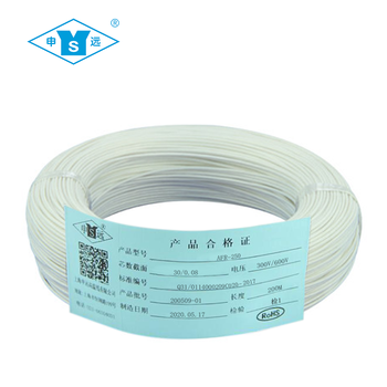 申远 高温线 超软铁氟龙线 PTFE薄膜 聚四氟绕包线AFR-250 白色 0.35mm²（200米）75/0.08【图片 价格 品牌 报价】-京东