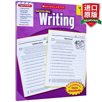 瑕疵书英文原版 学乐英语写作Scholastic SuccesswithWriting Grade5