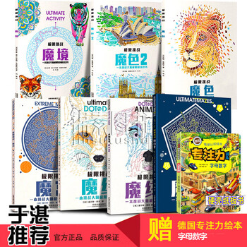 极限创意挑战书全7册 极限挑战 魔宫1 魔宫2 魔线1 魔线2 魔境 魔色1魔色2 送幼儿专注力