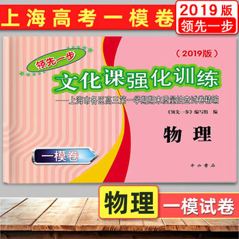 2019版领先一步物理 上海高考物理一模卷 文化课强化训练 上海市各区高三学期期末质量抽查试卷精编