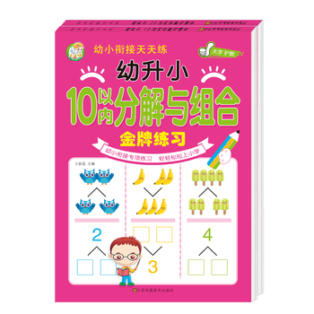 华小进 幼小衔接天天练共10册  全横式口算题卡 全竖式口算题卡 10/20以内的分解与组合 10/20以内的分解与组合全2册