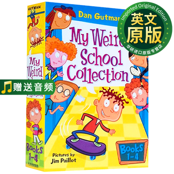疯狂学校第一季1-4册盒装 英文原版 My Weird School 4集套装 初级章节书