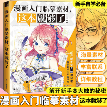 漫画入门临摹素材 这本就够了 飞乐鸟工作室 漫画教程书临摹绘画画册素材集 零基础画漫画自学漫画 动漫