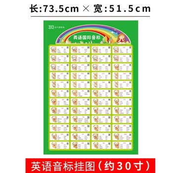 国际音标自然拼读英语教程+练习册 新概念英语练习同步教程中小学生英语音标自学教材英语发音零基础入门小学通用 【音标挂图】