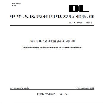 DL/T 2063—2019 冲击电流测量实施导则