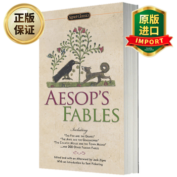 伊索寓言 英文原版 经典名著 Aesop\x27s Fables 古希腊伊索著 203个故事文学小说 Signet Classics 全英文版正版原著进口英语书籍