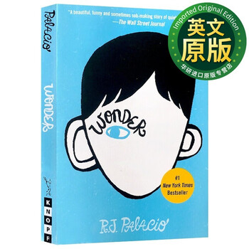 奇迹男孩 英文原版 Wonder 电影原著小说
