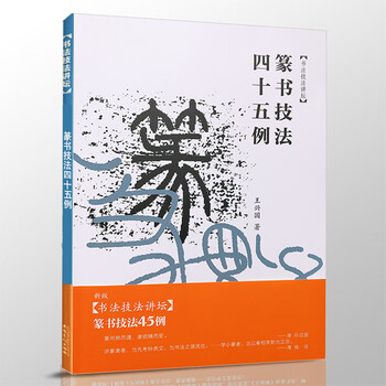 正版 篆书技法45例 书法技法讲坛 王兴国著篆书初学者入门技法毛笔书法理论篆书技法四十五例 安徽美术