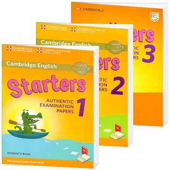 2019新版剑桥少儿英语YLE考试官方测试真题cambridge english starters级 全套3本