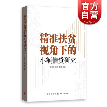 精准扶贫视角下的小额信贷研究  谢玉梅 徐玮 夏璐 等著  格致出版社