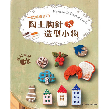 现货台版 一试就会作的陶土胸针造型小物 工艺制作步骤方法手工DIY减压趣味生活手作
