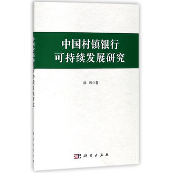 中国村镇银行可持续发展研究9787030577894 科学出版社