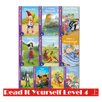 Read it yourself with ladybird 快乐瓢虫 儿童分级阅读套装 Level 4（10册） 幼儿进阶英文阅读套装（下）