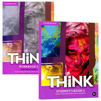原版进口剑桥Cambridge Think 2级别学生书+练习册 初中英语教材 自学书B1
