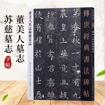 传世经典书法碑帖 原大碑帖 河北教育出版社 74:董美人墓志苏慈墓志