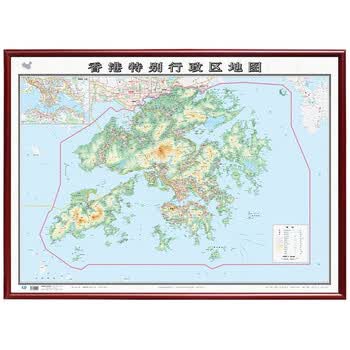 【定制边框】2022年新 中国分省地图 木框装裱挂图 1.1米*0.8米 香港地图
