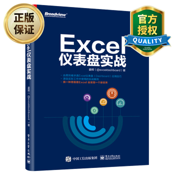 Excel仪表盘实战 Excel设计仪表盘可视化分析报告构思方法和设计步骤 数据分析实战数据可视化