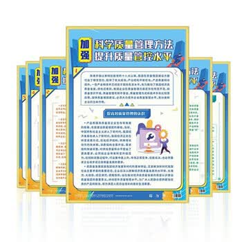2022年质量月宣传单  深入实施质量提升行动 大力推进质量强国建设海报 加强科学质量管理方法 提升质量管控ZLG0012