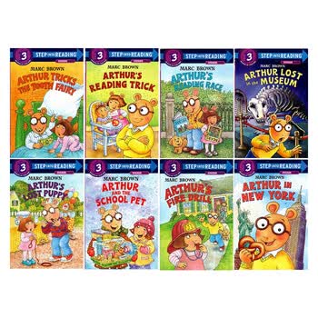 Arthur's 亚瑟小子系列 8册  Marc Brown 马克.布朗 Step into r