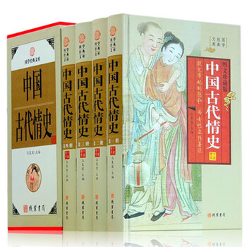 中国古代情史 全4册 白话文 中国各朝代艳史 野逸情丑全史 先秦明代清代情史 中华线装书局