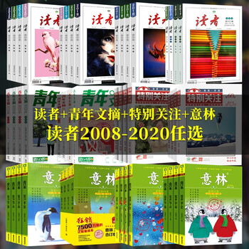 2008-2020读者春夏秋冬季合订本共4册初中生青少年成人版文学文摘杂志文摘期刊青春文学中考高考作 读者2011