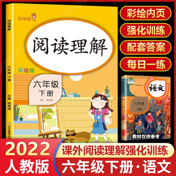 2022新版六年级下册阅读理解专项训练语文人教版小学6年级课外阅读理解强化训练题每日一练阶梯阅读练习册