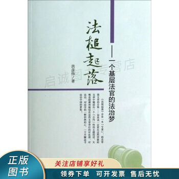 法槌起落：一个基层法官的法治梦 洪彦伟