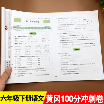 【科目自选】六年级下册试卷语文数学全套单元测试卷人教版练习题小学生6年级同步训练练习册人教黄冈期末复习卷冲刺100分下学期练习测试卷子 六年级下语文试卷