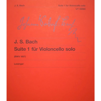 巴赫第一组曲BWV1007 大提琴 带指法 维也纳 Bach Suite Cello UT50260