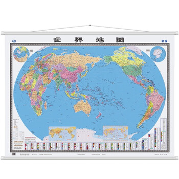 2022年世界中国地图办公室挂图 1.5米*1.1米 世界地图