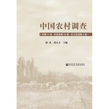 中国农村调查(总第11卷村庄类第10卷长江区域第3卷)(精)