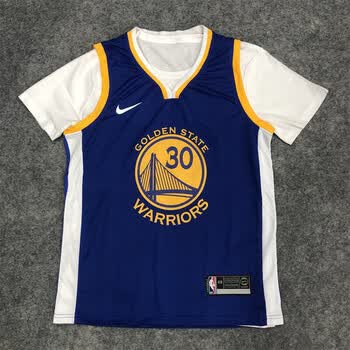 潮穿搭篮球服套装透气背心库里30号球衣真两件T恤情侣球服定制diy 蓝色库里30上衣+T恤 3XL(身高175-180cm)
