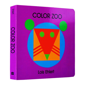英文原版 Color Zoo 五彩动物园 儿童纸板洞洞书 廖彩杏书单 Lois Ehlert 吴敏兰书单同场加映 儿童早教启蒙绘本