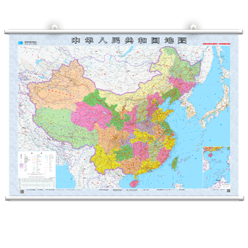 2021年新版中国地图挂图世界地图挂图约1.2*0.9米办公室家用装饰挂图地图墙贴大挂图 中国地图挂图